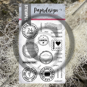 Poststempel (6 stempel) - Papirdesign
